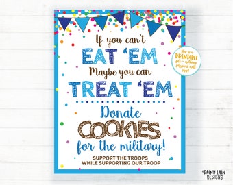 Cookie Booth Sign If You Can't Eat 'em Treat 'em - Etsy