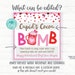 Valentine's Day Hot Chocolate Bomb Tags, Cupid's Cocoa Bomb Tag ...