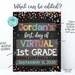 First Day of Virtual School Sign Template 1st Day of School - Etsy