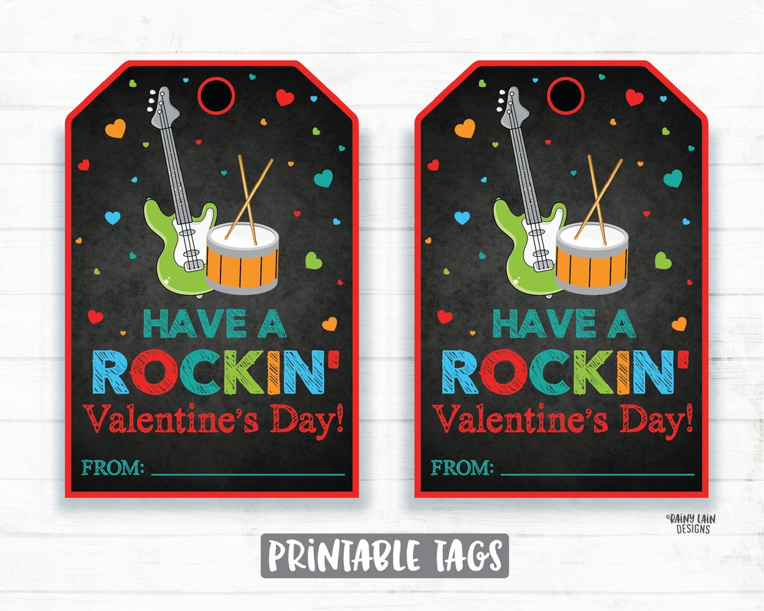 Have a Rockin Valentine's Day, You Rock, Rocks, Pop, Guitar, Drum ...