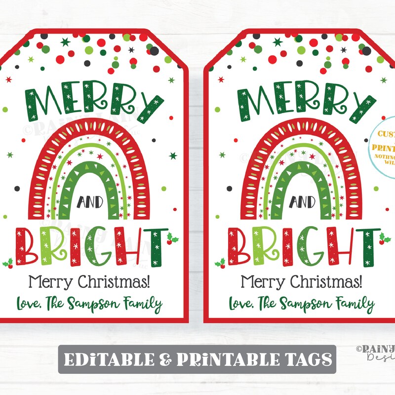 Teacher Christmas Tags - Etsy