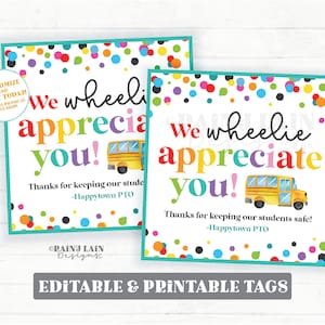 We Wheelie Appreciate You Tag Bus Driver Day Transportation ...