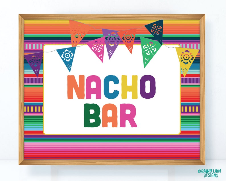 Nacho Bar Sign Fiesta Nacho Bar Nacho Bar Fiesta Sign - Etsy