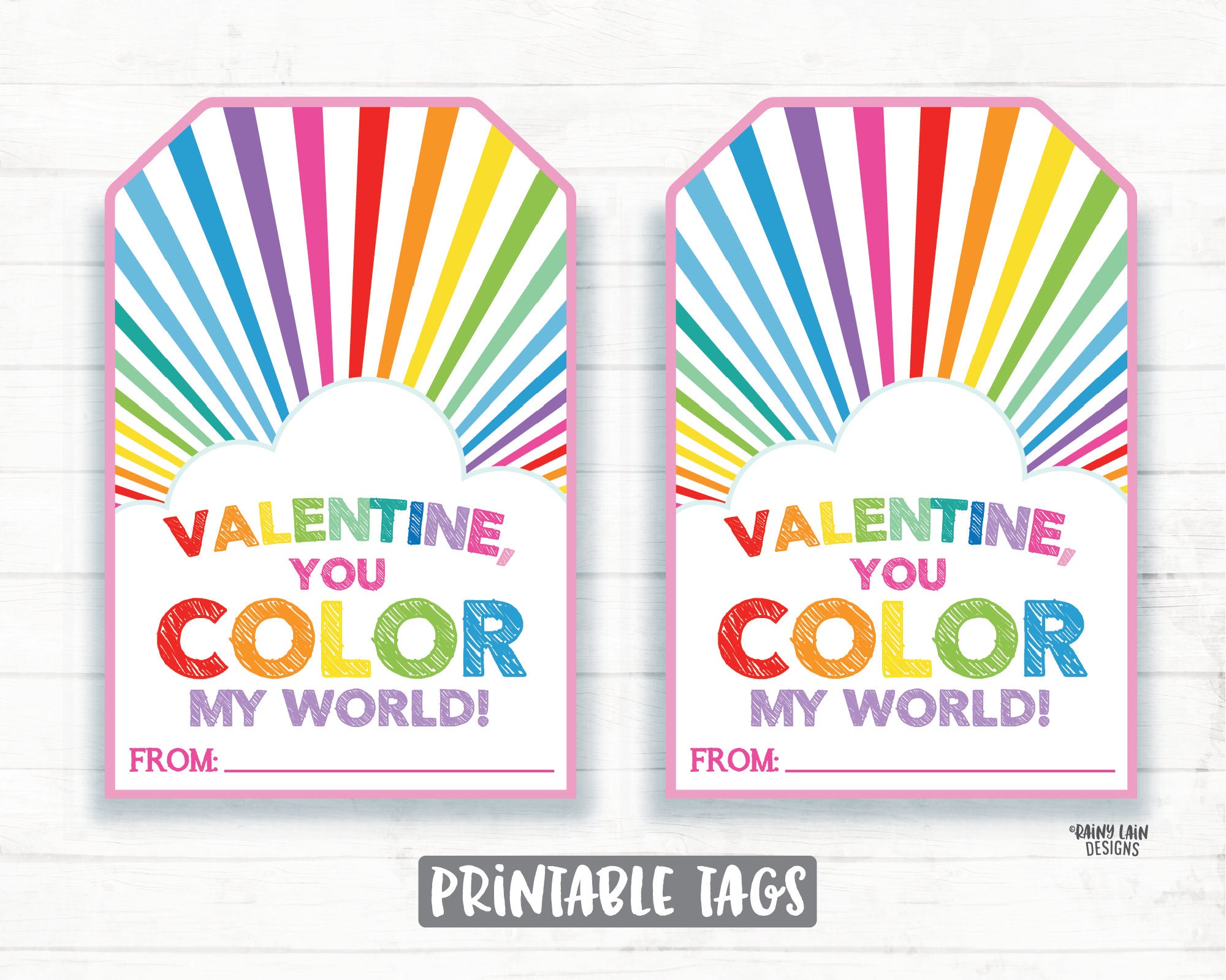 Paper & Party Supplies Stickers, Labels & Tags Paper Valentine Crayons ...