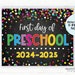 First Day of 3rd Grade Sign Back to School Printable 1st Day of Third ...