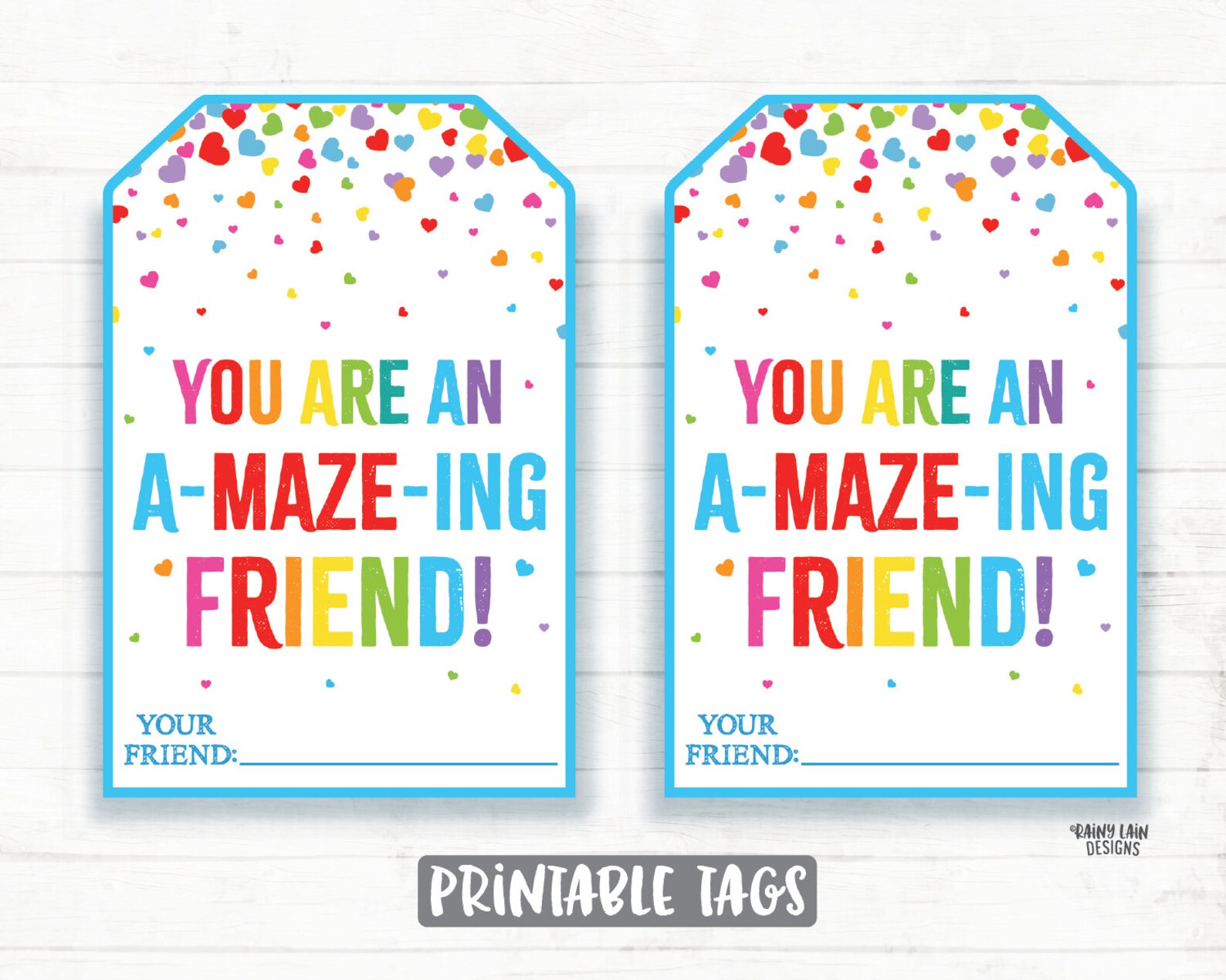 A-maze-ing Friend Tags Maze Favor Tags Maze Thank You Tags - Etsy