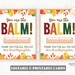 You're the Balm Card Lip Balm Chapstick Gift Tag Fall Chappy ...