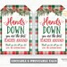Hands Down You're the Best Around Tag Editable Christmas Sanitizer Gift ...