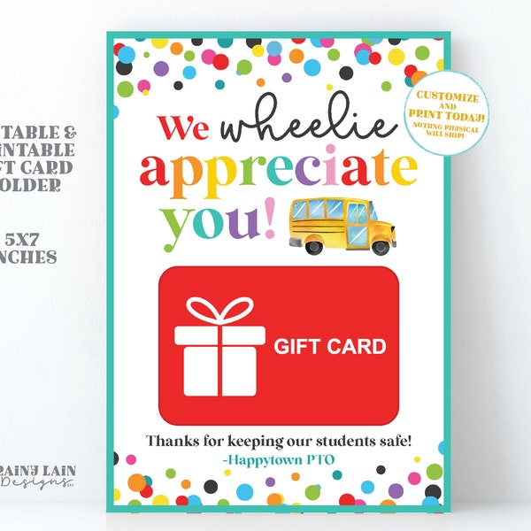 We Appreciate You Bus Driver - Etsy