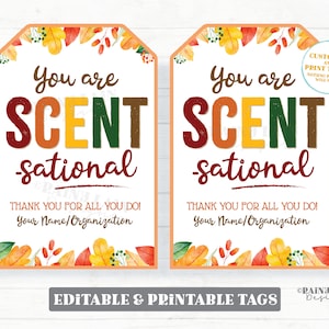 You Are Scent-sational Tag Fall Autumn Thanksgiving Gift Staff ...