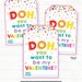 Play Dough Valentine, Doh You Want to Be My Valentine, Doh Valentine ...