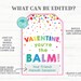You're the Balm Valentine, Lip Balm Valentine Tag, Chapstick Valentine ...