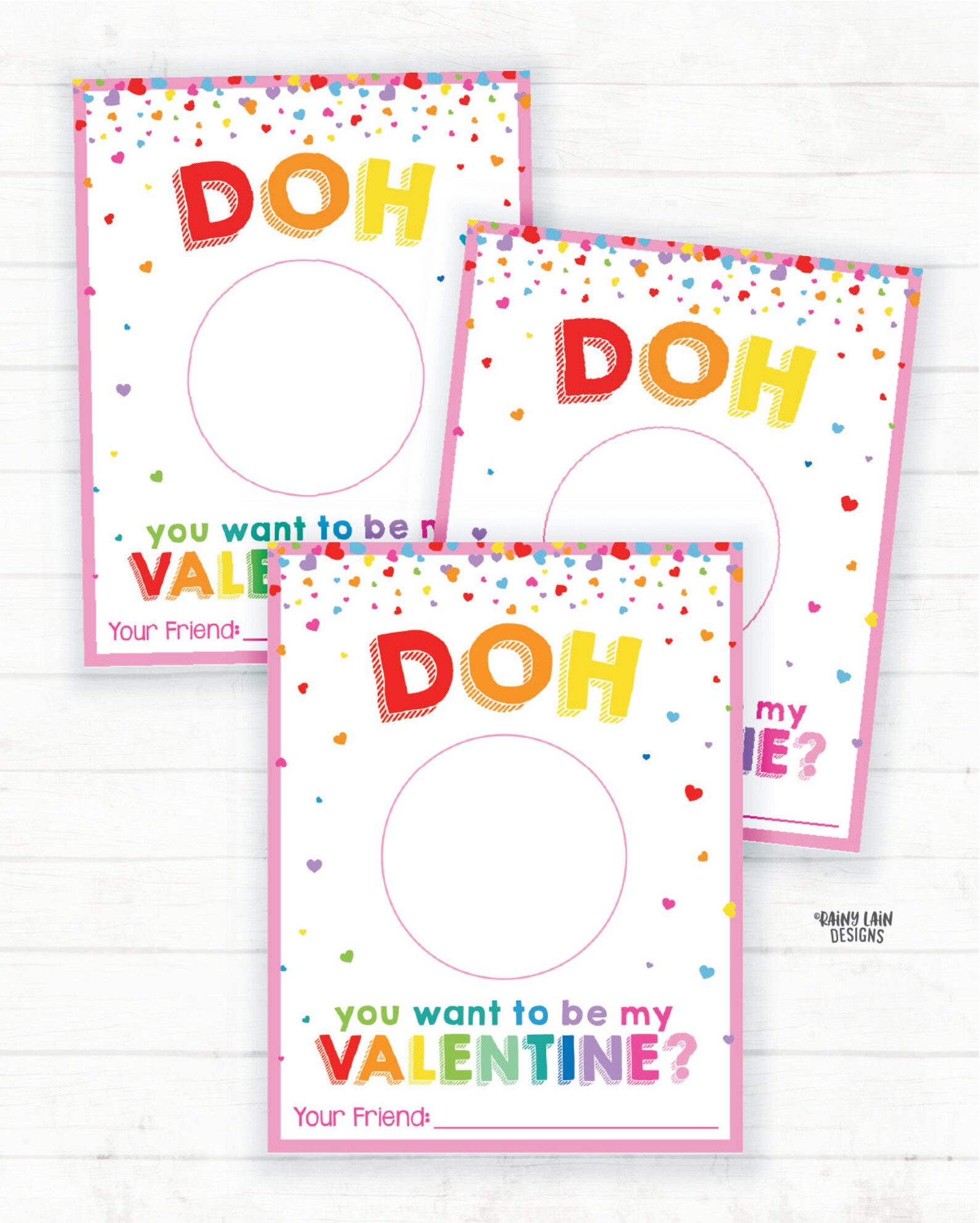 Doh Valentine Doh You Want to Be My Valentine Play Dough | Etsy