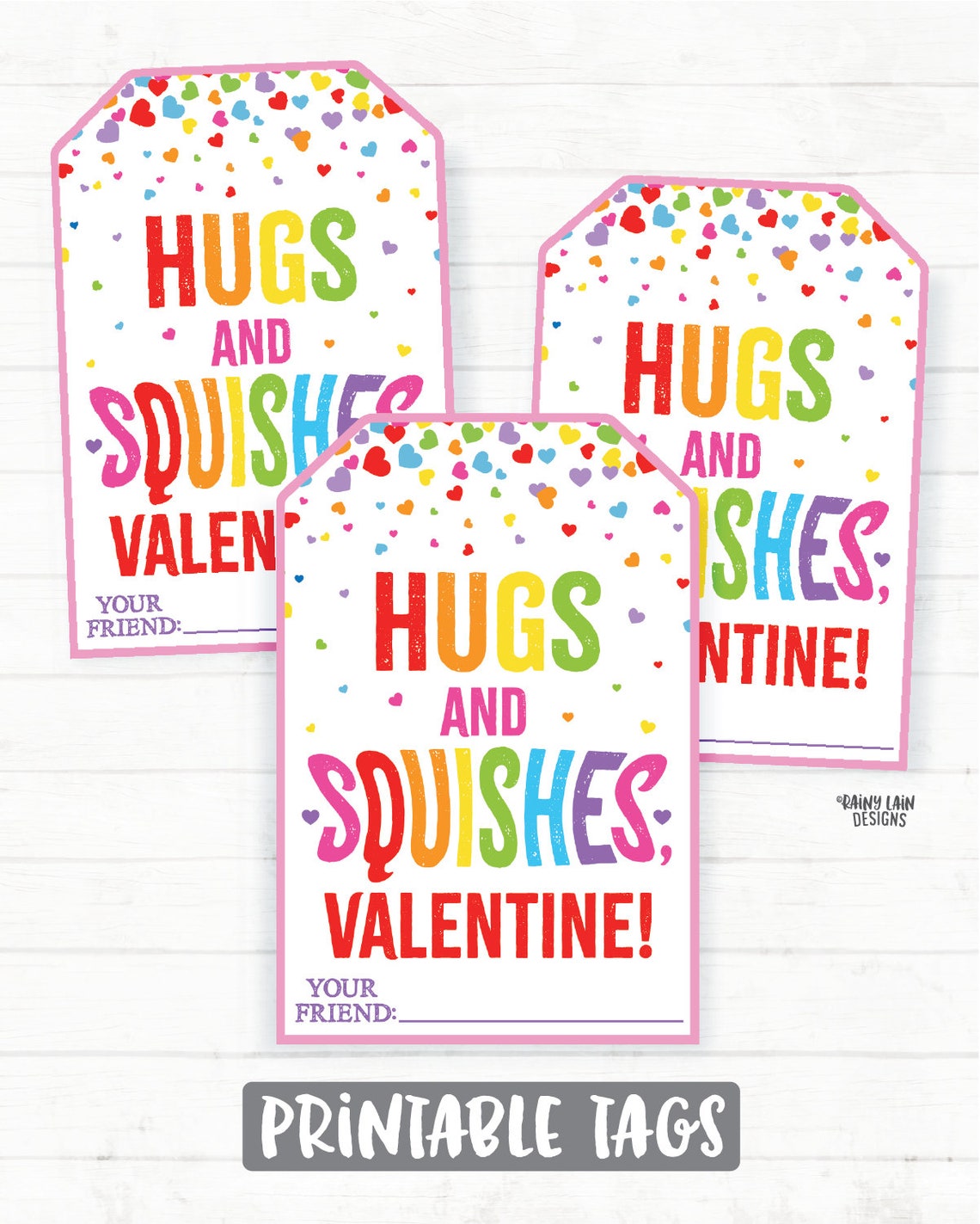 Hugs and Squishes Valentine Squishy Toy Squishies Valentine - Etsy