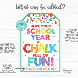Hope Your School Year is Chalk Full of Fun, Student Welcome Student ...