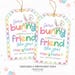 Editable Easter Bunny Tags, Spring Classroom Gift Tag, School Favor Tag ...