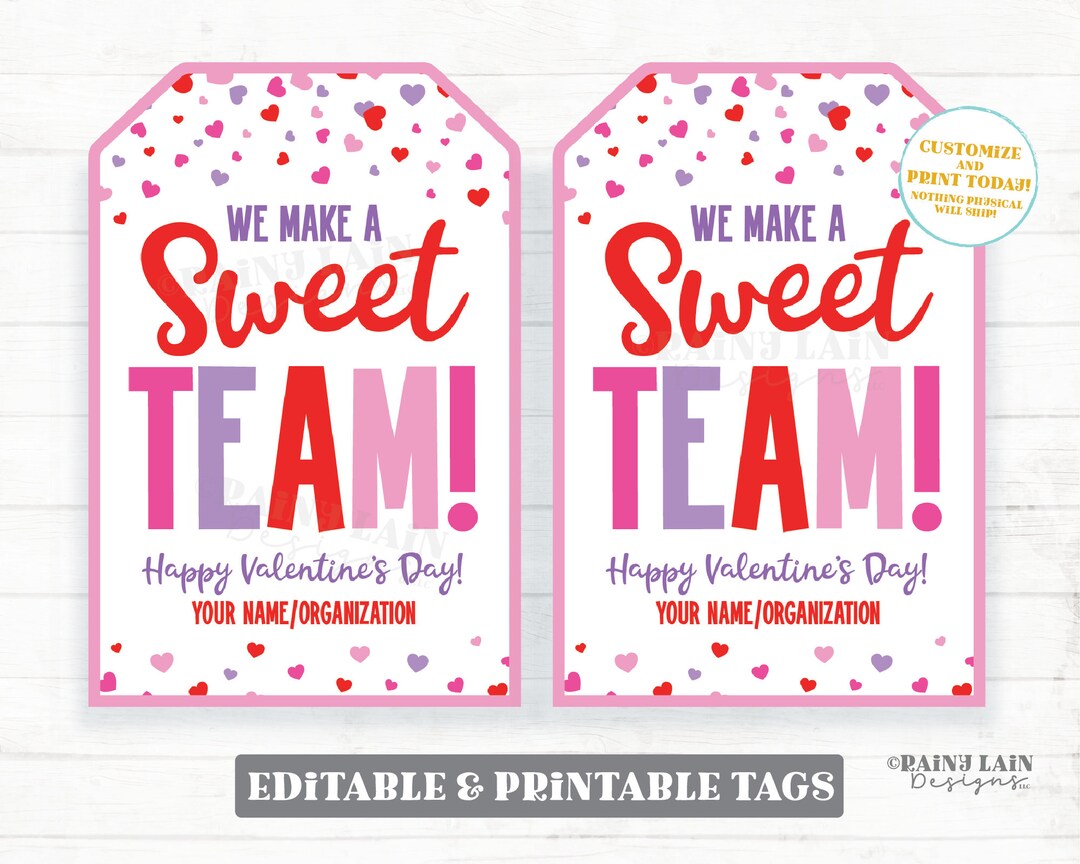 Sweet Team Valentine, Co-worker, Staff, Employee, Sports, Valentine's ...
