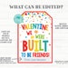 Building Blocks Valentine, We Were Built to Be Friend Printable Tag ...