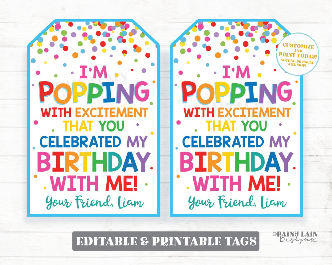 I'm Popping With Excitement That You Celebrated My Birthday With Me ...