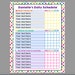 Home School Schedule Editable Kid Schedule Rainbow Polka Dot Printable ...