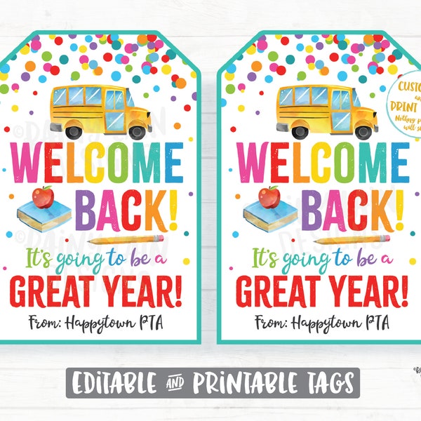 Welcome Bag Tags - Etsy