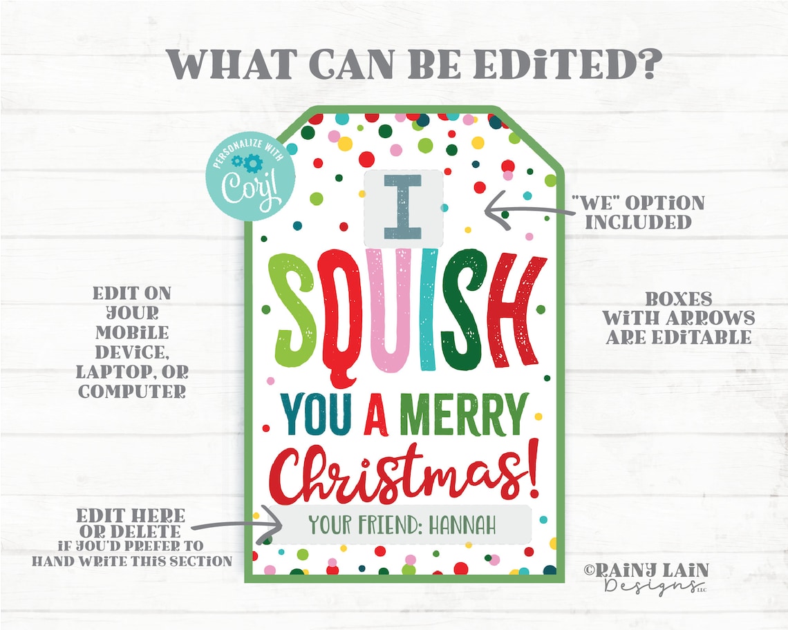 Squish You a Merry Christmas Squishy Toy Squishies Christmas Gift ...