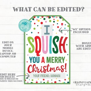 Squish You a Merry Christmas Squishy Toy Squishies Christmas Gift ...