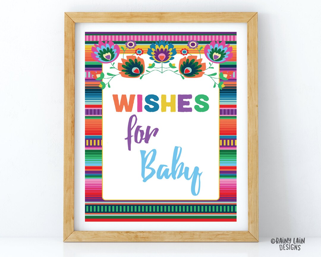 Fiesta Wishes for Baby Sign, Wishes for Baby Sign, Dear Baby, Fiesta ...