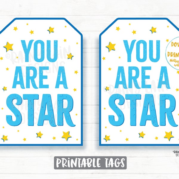 Star Gift Tags - Etsy
