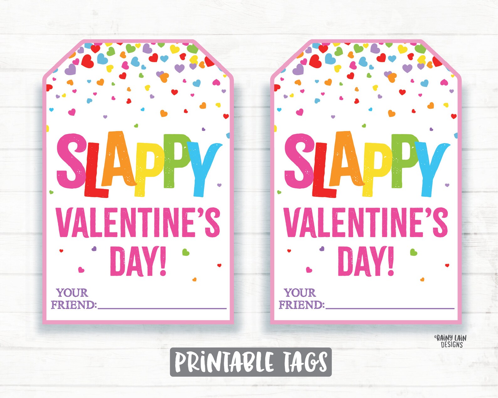 Slappy Valentine's Day Slap Bracelet Valentine Slap | Etsy
