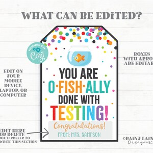You Are O-fish-ally Done With Testing Tag O Fish Ally Student Goldfish ...