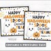 Editable Halloween Gift Tag Template Happy Halloween to a Spook-tacular ...