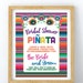 Bridal Shower Piñata Sign, Wedding Piñata Sign, Wedding Sign, Fiesta ...
