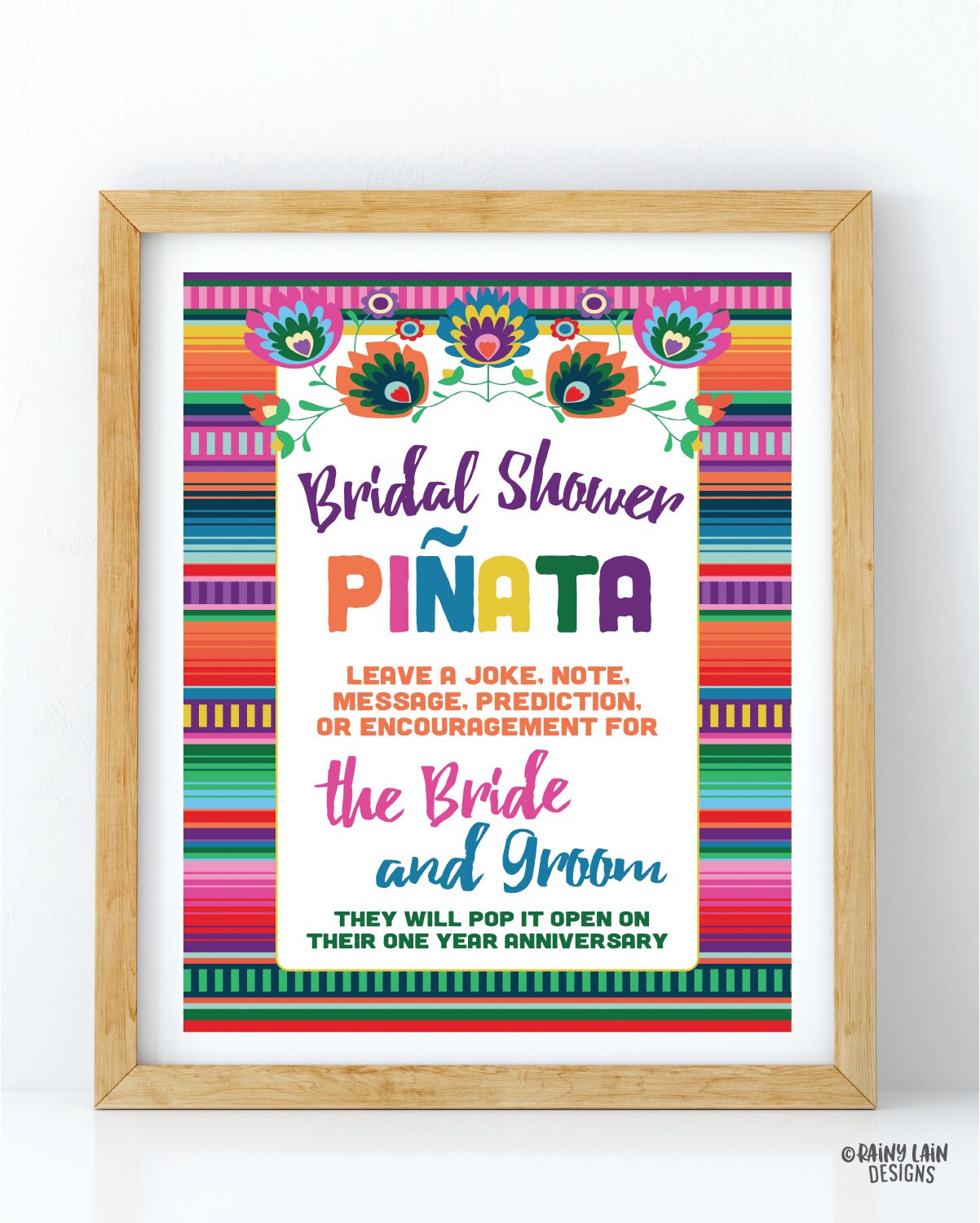 Signo de Piñata de Despedida de Novia Letrero de Piñata de - Etsy México