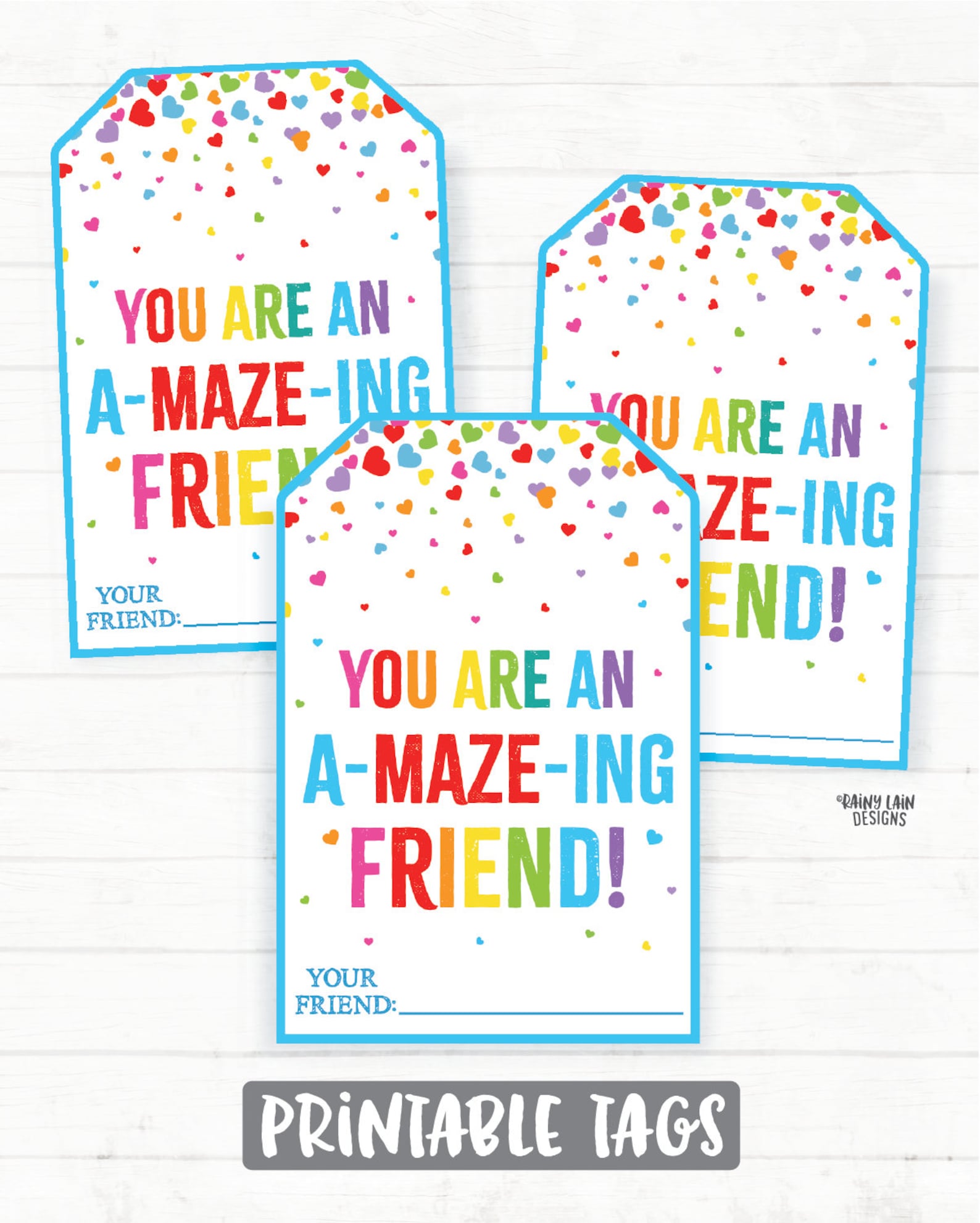 A-maze-ing Friend Tags Maze Favor Tags Maze Thank You Tags - Etsy