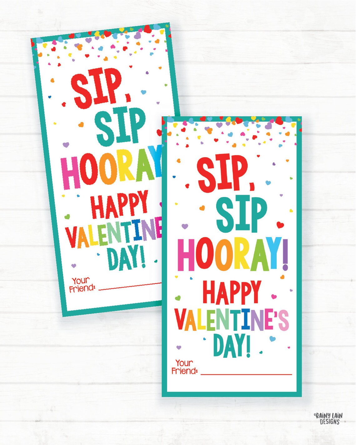 Crazy Straw Valentine Card Silly Straw Valentine Sip Sip - Etsy