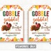 Gobble Gobble Tag Thankful for You Tag Turkey Tag (Download Now) - Etsy