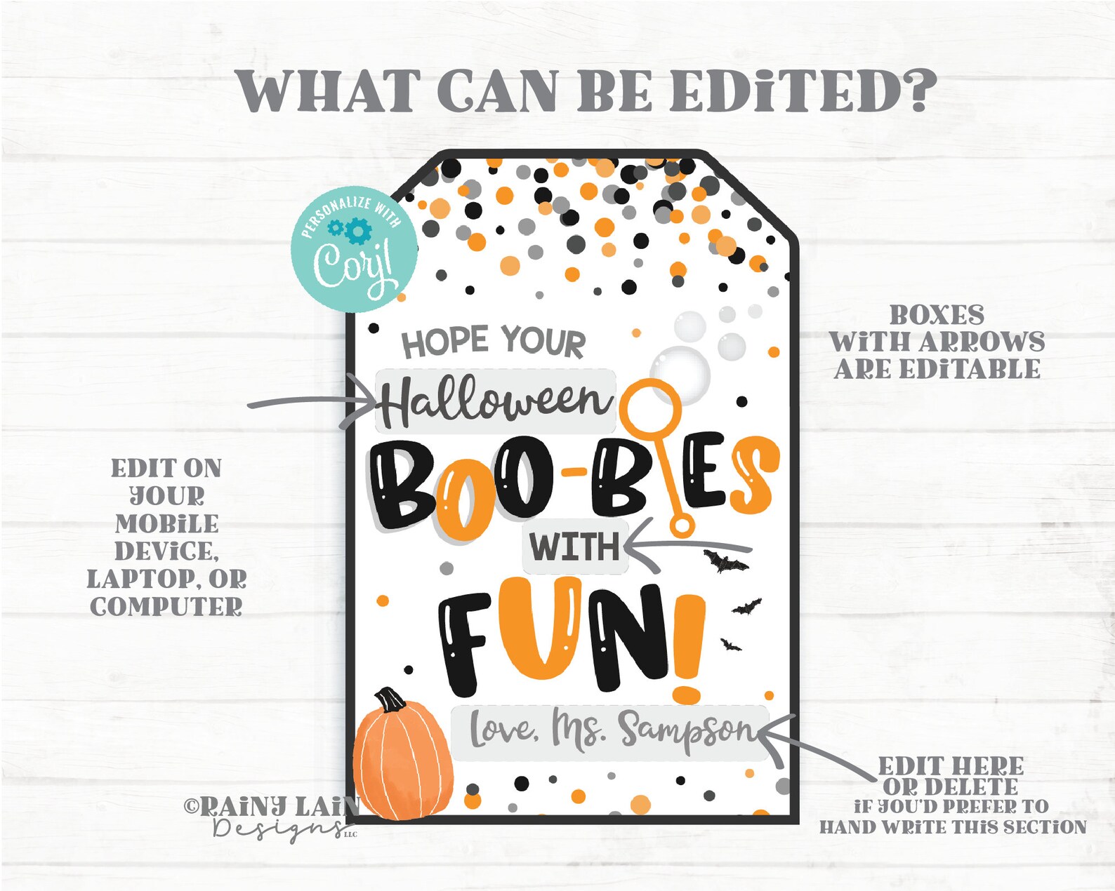 Hope Your Halloween Boo-bles With Fun Bubbles of Fun Halloween Tag From ...