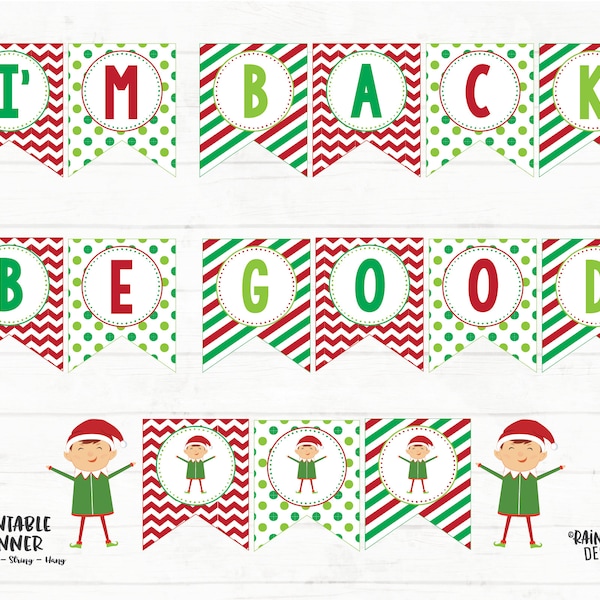 We Are Back Elf Banner - Etsy
