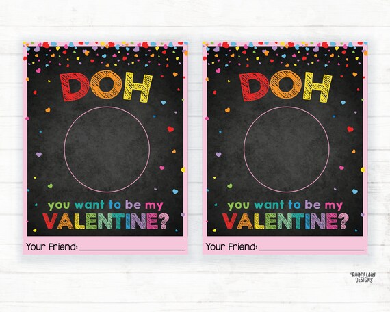 Playdough Valentine Doh You Want to Be My Valentine Doh | Etsy