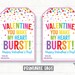 Valentine You Make My Heart Burst, Candy Burst Valentine Tags Preschool ...