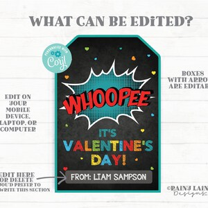Whoopee Cushion Valentine, Whoopee It's Valentine's Day Tag, Whoopie ...
