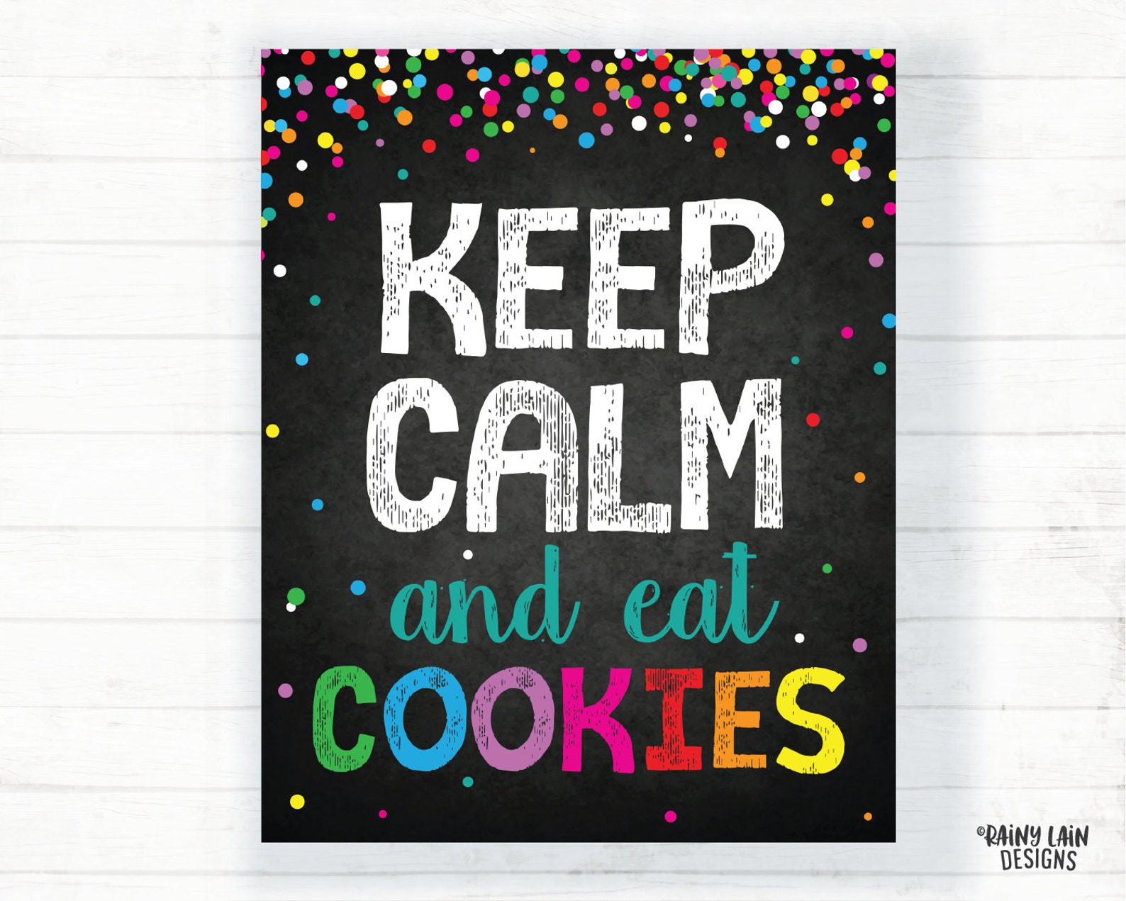 Keep Calm and Eat Cookies Cookie Booth Poster Cookie Booth - Etsy