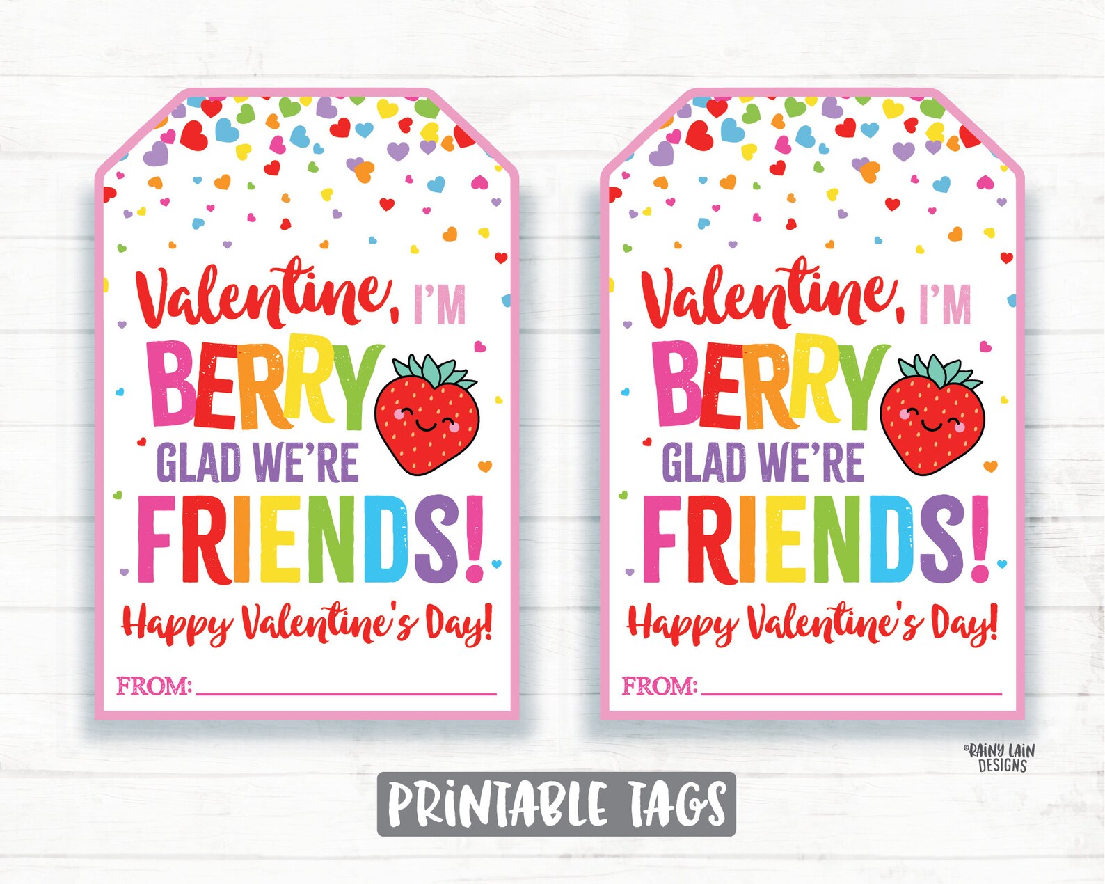 Berry Glad We're Friends Valentine Fruit Snacks, Fruit Strip, Berry ...