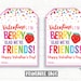 Berry Glad We're Friends Valentine Fruit Snacks Fruit | Etsy