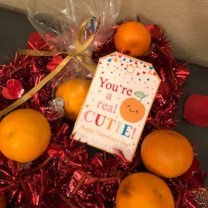 You're a Cutie Valentine Tags, You're a Real Cutie Clementine Tangerine ...