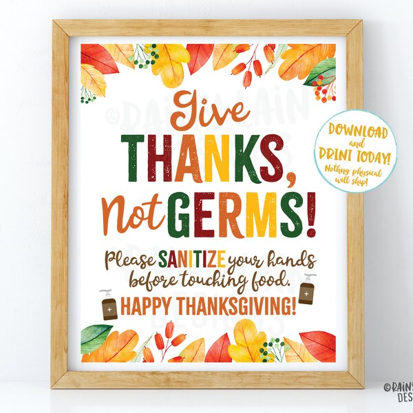 Sanitize Sign - Etsy