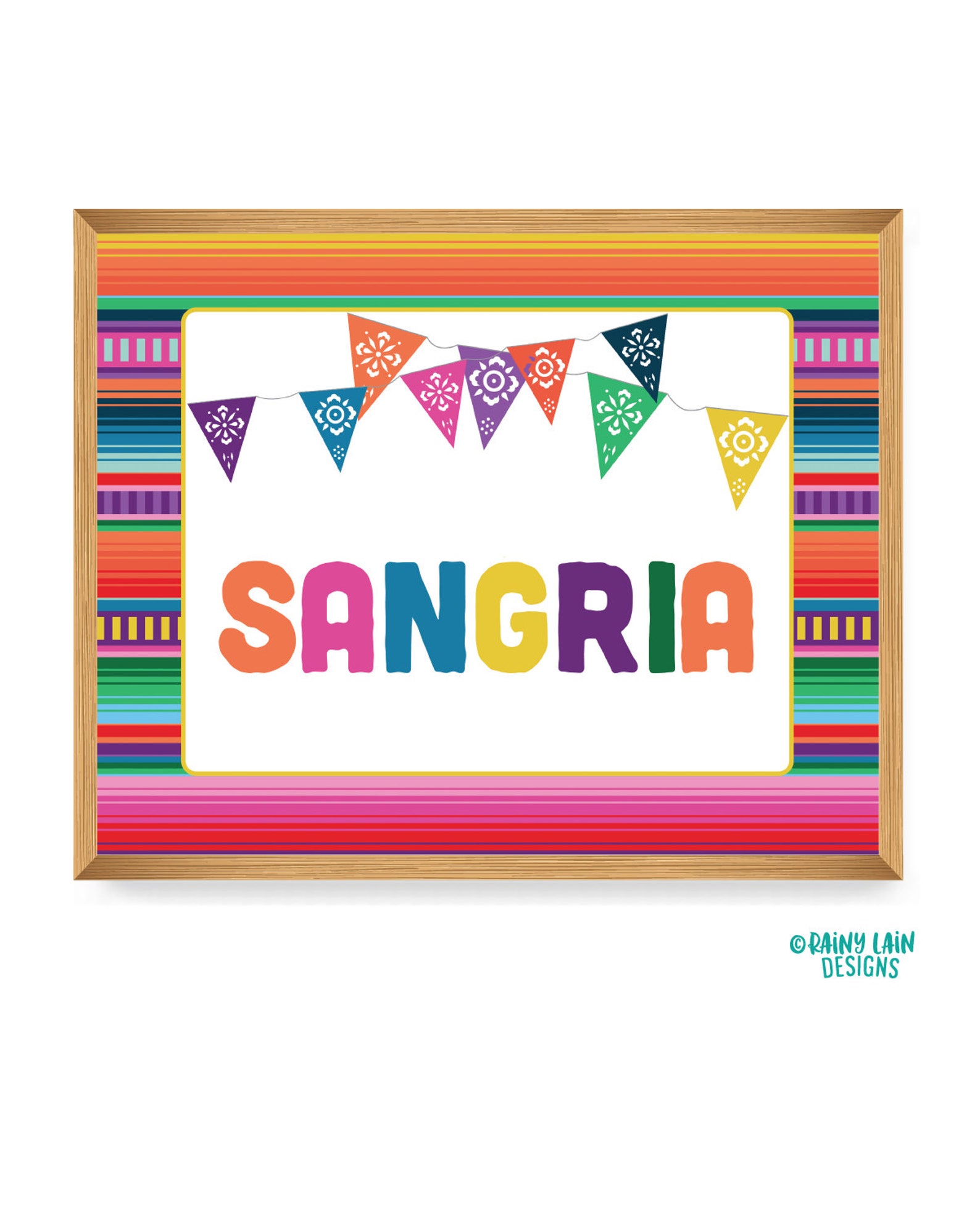 Sangria Sign Printable Sangria Sign Fiesta Sangria Sign - Etsy