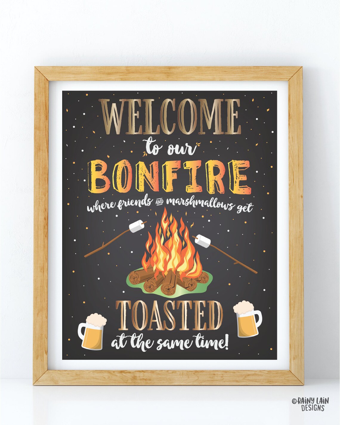 Bonfire Welcome Sign, Welcome to Our Bonfire Where Friends and ...
