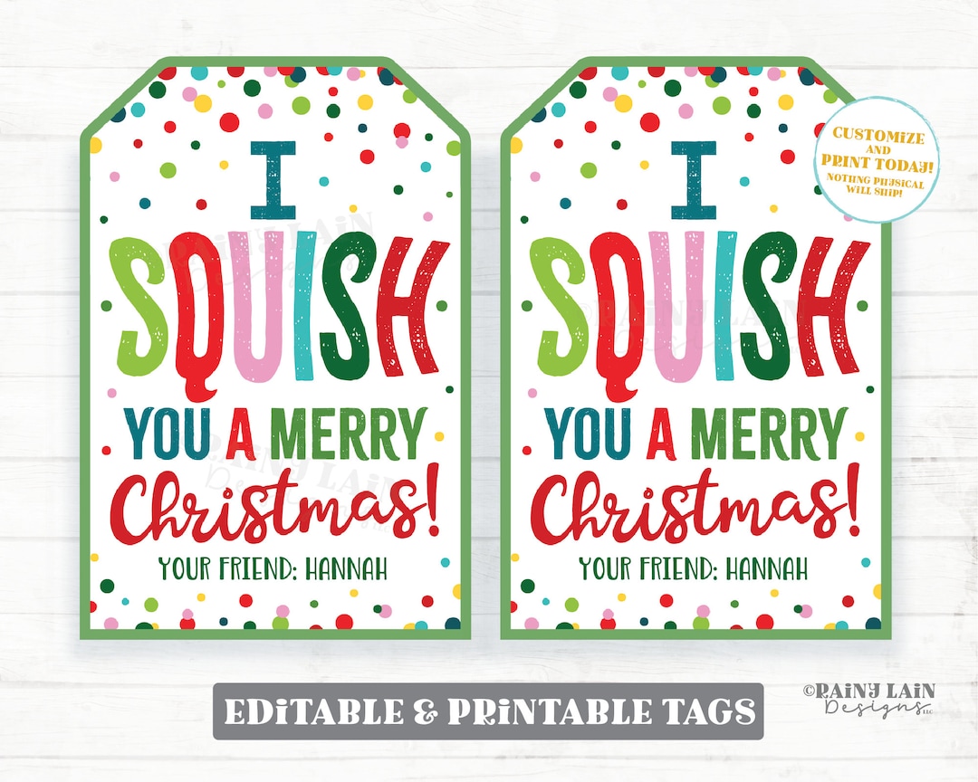 Squish You a Merry Christmas Squishy Toy Squishies Christmas Gift ...